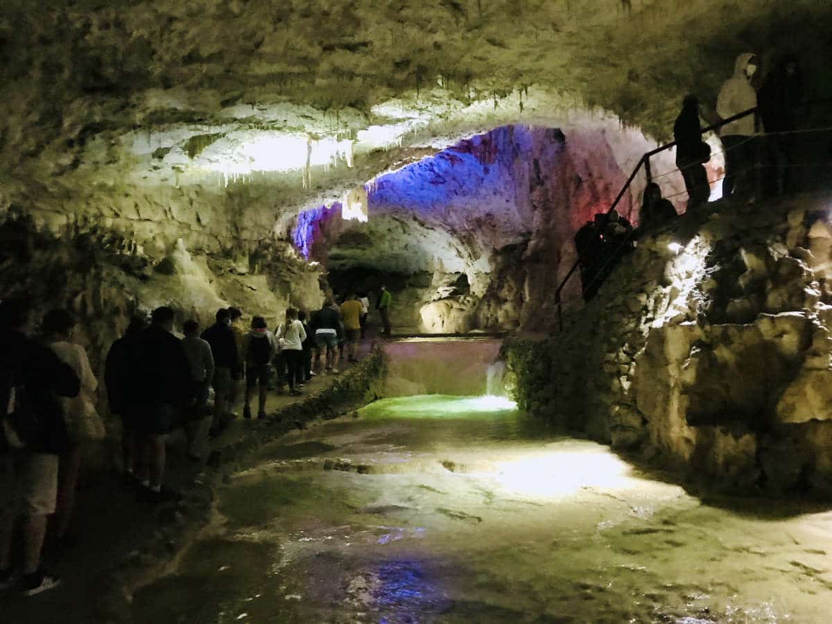 Grotte de Choranche caves and 'soda straw' stalactites