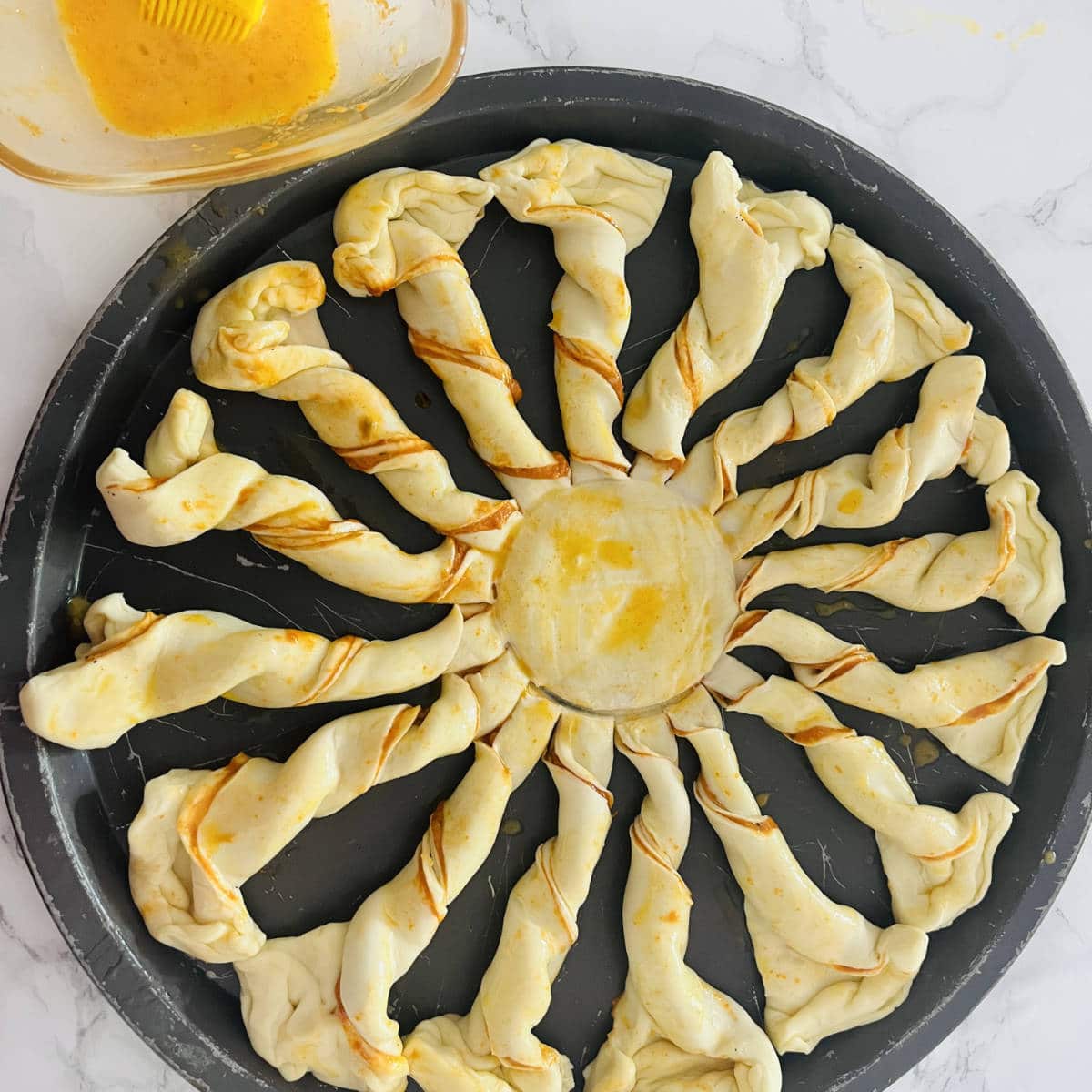 Tarte Soleil (Sun pie appetizer)